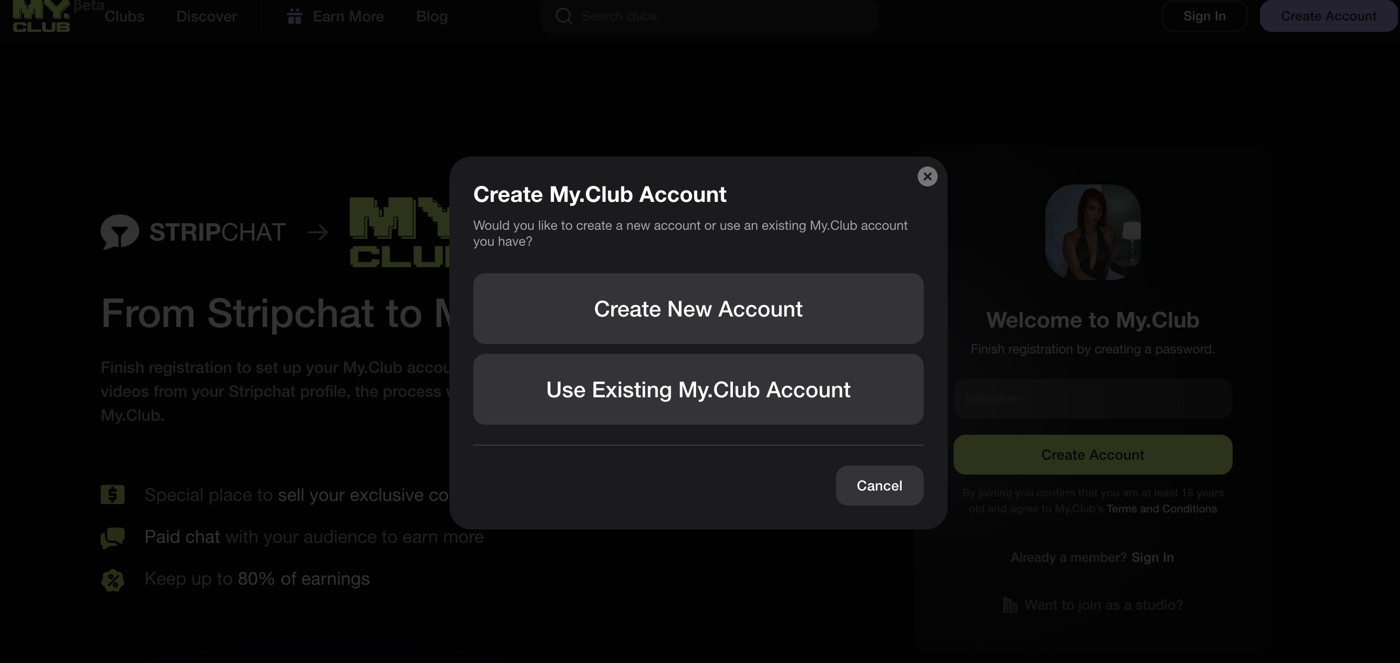How to connect my Stripchat account to My.Club? – My.Club Help Center